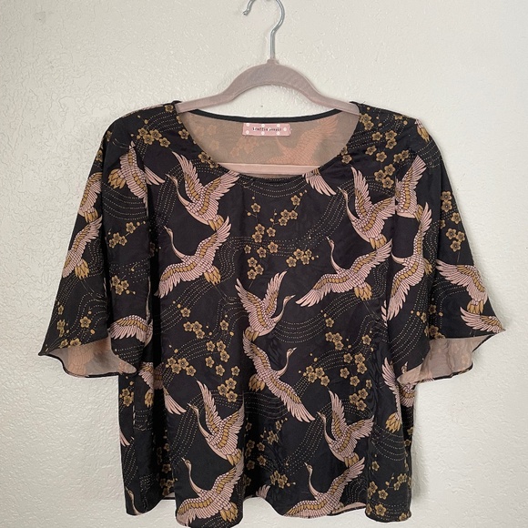 Traffic People | Tops | Soft Bell Sleeve Slowly Top | Poshmark